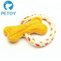 China Non-Toxic Latex Nylon Rope Dog Toy 16cm Bone 30cm Rope for Small Dogs for sale