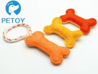 China Bone Shape Chew Durable Pet Toys Customized Color For Dog Tooth Cleaning for sale