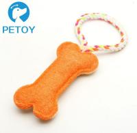 China Bone Shape Chew Durable Pet Toys Customized Color For Dog Tooth Cleaning for sale