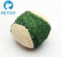 China Eco Friendly Natural Loofah Dog Chew Balls Small Indestructible Rope Toy S 4.8cm M 6.35cm for sale