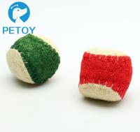 China Eco Friendly Natural Loofah Dog Chew Balls Small Indestructible Rope Toy S 4.8cm M 6.35cm for sale