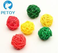 China Natural Rattan Ball Pet Toy for Cats and Dogs Durable 4cm 6cm 8cm Sizes for sale