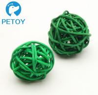 China Natural Rattan Ball Pet Toy for Cats and Dogs Durable 4cm 6cm 8cm Sizes for sale