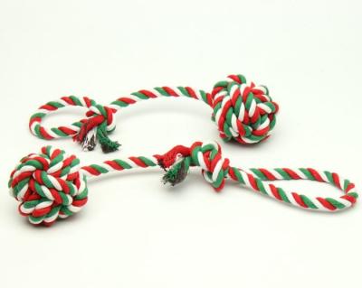 China 32cm Cotton Durable Rope Dog Toy Pull Catching Eco Friendly Pet Toy for Large Breeds for sale