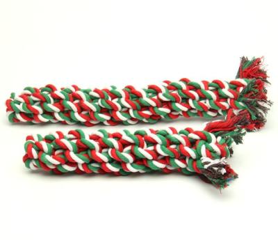 China Customized Cotton Rope Dog Toy 32cm 43cm Durable Pet Teeth Cleaning Play for sale