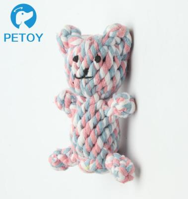 China Cotton Rope Dog Toy for Tugging Chewing Interactive Pet Toy BSCI Certified OEM for sale