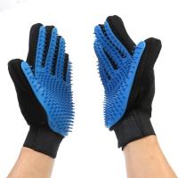 China 259 Pin Pet Grooming Glove Five Finger Dog Deshedding Mitt 23x17cm Long Service Life for sale