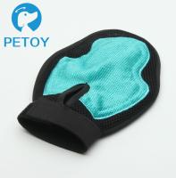 China Pet Grooming Deshedding Gloves with 200 Soft Rubber Tips 23x17cm TPE for sale