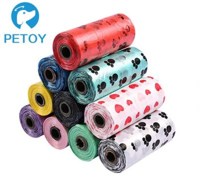 China Eco Friendly Biodegradable Plastic Poop Bags 26x32cm Pet Waste Disposal Bags 20 Rolls for sale