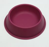 China FDA Standard Red Plastic Pet Bowls Dog Food and Water Bowl Food Grade 21.5cm 26.5cm for sale