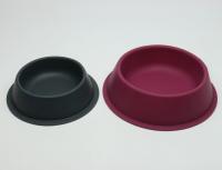China FDA Standard Red Plastic Pet Bowls Dog Food and Water Bowl Food Grade 21.5cm 26.5cm for sale
