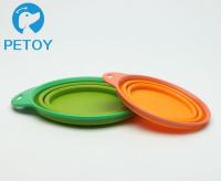 China FDA Food Grade Silicone Collapsible Pet Bowls 500ml 1000ml Foldable Dog Cat Bowl for sale
