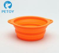 China Convenient Microwave  Silicone Folding Bowl Unbreakable  For Camping for sale