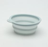 China Custom Collapsible Silicone Dog Water Bowl 13cm 18cm Food Grade Portable for sale