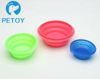 China Collapsible Silicone Dog Travel Water Bowl 250ml-2000ml FDA Certified BPA Free for sale