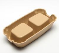 China Biodegradable Bamboo Pet Bowl 12x16.5x7 CM Non-Slip No Bend Design for Puppy for sale