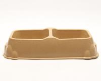 China Biodegradable Bamboo Pet Bowl 12x16.5x7 CM Non-Slip No Bend Design for Puppy for sale