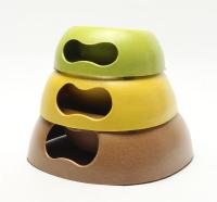 China Eco Bamboo Pet Bowl Low Toxic Small Dog Cat Biodegradable 10.5x9x5.5CM for sale
