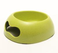 China Eco Bamboo Pet Bowl Low Toxic Small Dog Cat Biodegradable 10.5x9x5.5CM for sale