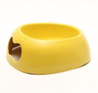 China Eco Bamboo Pet Bowl Low Toxic Small Dog Cat Biodegradable 10.5x9x5.5CM for sale