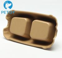 China Biodegradable Bamboo Fiber Pet Bowl 17x31.5x6.5cm Dog Cat Food Water Dish for sale