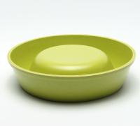 China Blue Commercial Bamboo Pet Bowl Non Skid Dog Feeder OEM Service S M L 15x5CM 22x6.5CM 24x7CM for sale