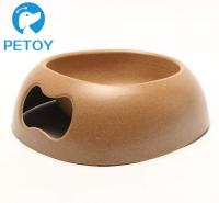 China Portable Bio Bamboo Fiber Pet Bowl Custom Size Eco Friendly Dishwasher Safe for sale