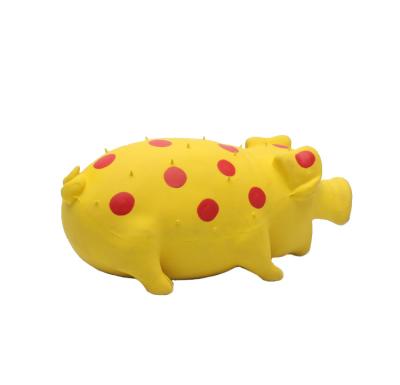 China Cotton Rope Squeaky Dog Toy Latex Soft Rubber Pet Toy Durable Washable 22cm for sale