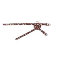 China No Pull Leather Dog Walking Training Harness with Bow Floral Design S M L for sale
