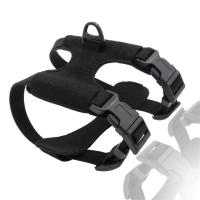 China Adjustable Dog Harness Set with Leash Fiber PU Pet Collar S-XL 38-55g for sale