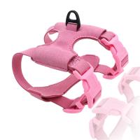 China Adjustable Dog Harness Set with Leash Fiber PU Pet Collar S-XL 38-55g for sale