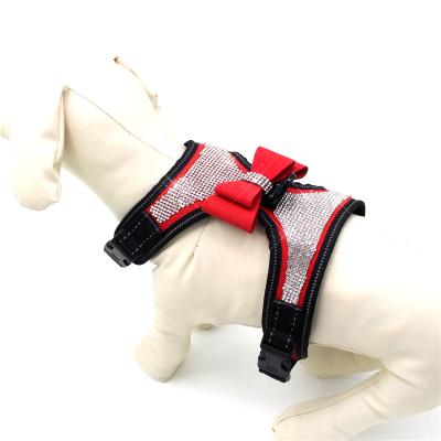 China Reflective Service Dog Vest Neoprene Harness 3 Sizes 100-170g Durable Control for sale