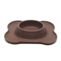 China Custom Silicone Pet Bowl Feeder 21cm 200g Non-Skid Eco-Friendly Cat Dog Dish for sale