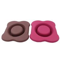China Custom Silicone Pet Bowl Feeder 21cm 200g Non-Skid Eco-Friendly Cat Dog Dish for sale