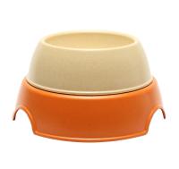 China Eco Friendly Anti Skid Natural Straw Plastic Slow Feed Dog Bowl 22cm for sale