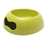 China Biodegradable Bamboo Fiber Pet Bowl Non Skid Dog Feeder 18x9.5x4.5cm Eco Friendly for sale