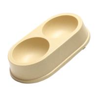 China Round Biodegradable Bamboo Dog Water Bowl Non Slip Eco Friendly 17cm 125g for sale