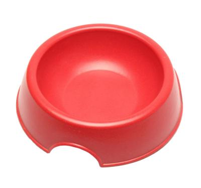 China Bamboo Fiber Bone Shaped Dog Bowl Feeder 22cm 200g Eco Friendly Pet Dish for sale