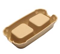 China Biodegradable Bamboo Fiber Dog Cat Food Bowls 17x31.5x6.5cm Easy Clean Non-Skid for sale
