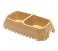 China Biodegradable Bamboo Fiber Dog Cat Food Bowls 17x31.5x6.5cm Easy Clean Non-Skid for sale