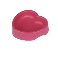 China Heart Shaped Dog and Cat Bowl 16.5cm Bamboo Fiber Unbreakable Eco Friendly Pet Feeder for sale