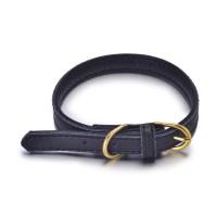China Soft Comfortable Buckle Dog Collars Leather Dog Collars Customized Color for sale