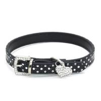 China Fashion Dog Collar and Leash Set PU Leather Custom Color 22g-48g Weight for sale