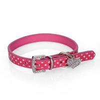 China Fashion Dog Collar and Leash Set PU Leather Custom Color 22g-48g Weight for sale