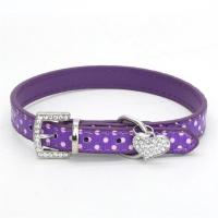China Fashion Dog Collar and Leash Set PU Leather Custom Color 22g-48g Weight for sale