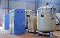 China One power supply cabinet with two 3000 degree vertical Vacuum Negative Electrode Materials  Graphitization Furnace for sale