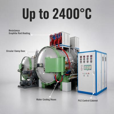 China Continuous Furnace for Industrial Heat Treatment with 2200℃ Working Temperature and Vacuum or Inert Gas Protection for sale