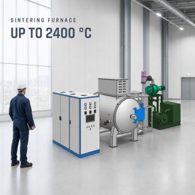 China 2400℃ Maximum Temperature Silicon Carbide Vacuum Sintering Furnace with PLC Control for sale