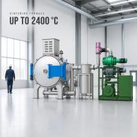 China 2400℃ Maximum Temperature Silicon Carbide Vacuum Sintering Furnace with PLC Control for sale