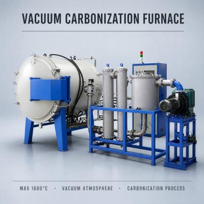 China Industrial Medium Frequency Carbonization Furnace with 1600°C Max Temperature, for sale